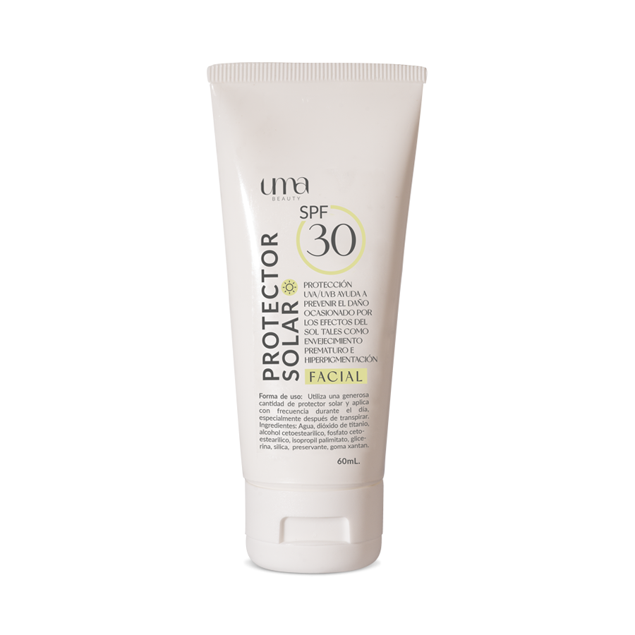Protector solar facial FPS 30 de 60ml - Uma Beauty